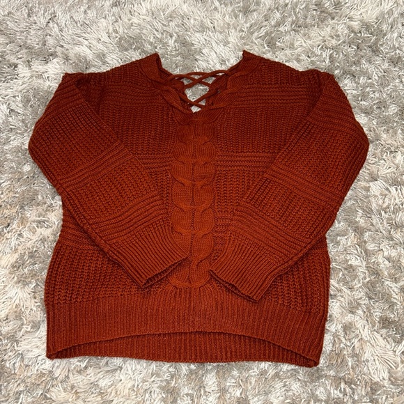 No Boundaries | Sweaters | Burnt Orange Knit Sweater | Poshmark